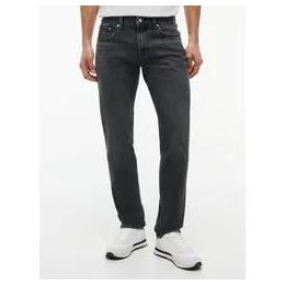 Tommy Hilfiger Slim-fit-Jeans TOMMY JEANS "SCANTON SLIM", Herren, Gr. 38, L&auml;nge 36, denim schwarz, Denim/Jeans, Obermaterial: 99% Baumwolle, 1% Elasthan, slim fit lang, Jeans Slim-fit-Jeans