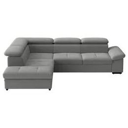 Sit & More Ecksofa SIT & MORE "Viola", anthrazit, B:249cm H:73cm T:226cm, 100% Polyester, Sofas, Ecksofa, optional Bettfunktion