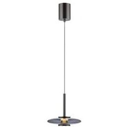NEUHAUS PURE LED Pendelleuchte "PURE Vitrum", platinfarben, 1, &Oslash; 22cm H: 80cm, 1 Stk., Leuchten, Comfort Lift, dimmf&auml;hig &uuml;ber separaten Tronicdimmer, LED Pendelleuchte
