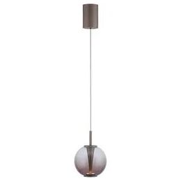 NEUHAUS PURE LED Pendelleuchte "PURE Infinity", bronzefarben, 1, &Oslash; 18cm H: 60cm, 1 Stk., Leuchten, Comfort Lift, CCT, dimmbar &uuml;ber Fernbedienung, LED Pendelleuchte