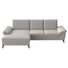 Sit & More Ecksofa SIT & MORE "Chelsea", hellgrau, B:264cm H:89cm T:174cm, 95% Polyester, 5% Polyamid, Sofas, Ecksofa, optional mit Bettfunktion und Bettkasten