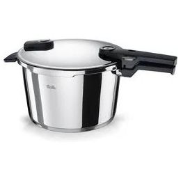 Schnellkochtopf Fissler "VitaquickElemental Dampfkochtopf Premium Drucktopf", silber, B:37cm H:24cm L:46cm &Oslash;:26cm, T&ouml;pfe, Schnellkochtopf, Schnellkochtopf mit 2 Garstufen und Superthermic Boden