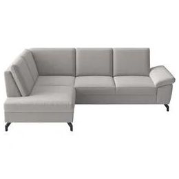 Sit & More Ecksofa SIT & MORE "Chelsea", hellgrau, B:249cm H:89cm T:190cm, 95% Polyester, 5% Polyamid, Sofas, Ecksofa, optional mit Bettfunktion und Bettkasten