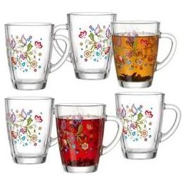 Ritzenhoff & Breker Teeglas RITZENHOFF & BREKER "Shanti", bunt, B:11cm H:11,5cm &Oslash;:9cm, Glas, Trinkgef&auml;&szlig;e, Teeglas, hitzebest&auml;ndig, je 380 ml