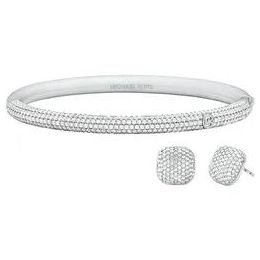 Schmuckset Michael Kors "Multipack Schmuck Geschenk Metall Premium", metallfarben, kristallwei&szlig;, kristallwei&szlig;, Schmuck_Sets, Damen, Metall, glitzernd, Schmuckset, mit Zirkonia (synth.)