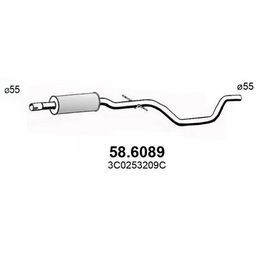 Asso Mittelschalld&auml;mpfer 586089 f&uuml;r VW