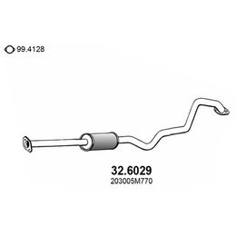 Asso Mittelschalld&auml;mpfer 326029 f&uuml;r NISSAN