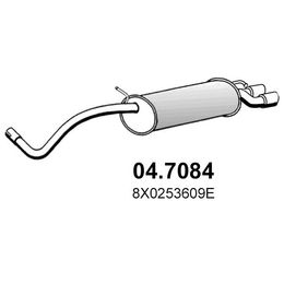 Asso Endschalld&auml;mpfer 047084 f&uuml;r Audi