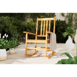 Ambia Garden Gartenschaukelstuhl, Akazie, Holz, Akazie, massiv, 67x112x89 cm, FSC 100%, Wippfunktion, Gartenm&ouml;bel, Gartenst&uuml;hle