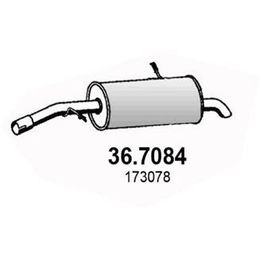 Asso Endschalld&auml;mpfer 367084 f&uuml;r Peugeot