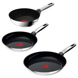 Pfannen-Set Tefal "Emotion+", edelstahl, Pfannen, Premium Edelstahl, Induktion, sp&uuml;lmaschinenfest, hochglanzpoliert
