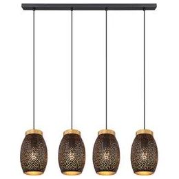 Globo LIGHTING H&auml;ngeleuchte "NARRI", goldfarben, 1 Stk., Leuchten, H&auml;ngelampe/Pendelleuchte/Esszimmer/Wohnzimmer/Esstisch, H&auml;ngeleuchte
