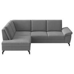 Sit & More Ecksofa SIT & MORE "Chelsea", anthrazit, B:249cm H:89cm T:190cm, 100% Polyester, Sofas, Ecksofa, optional mit Bettfunktion und Bettkasten