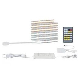 Paulmann LED-Streifen "MaxLED 500 Basis Set 1,5m 10W 230/24V silber Kunststoff", silber (silberfarben), Flammen 1 Stk., Lichterketten, Full-Line COB 2700-6500K TunableWhite, LED-Streifen