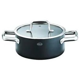 R&ouml;sle Bratentopf R&Ouml;SLE "Kochtopf EBONIC &Oslash; 20 cm ProNero", schwarz, B:20,5cm H:13,8cm L:30,9cm &Oslash;:20cm, T&ouml;pfe, Bratentopf, f&uuml;r alle Herdarten geeignet, inklusive Induktion