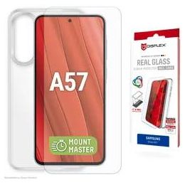 Displex Displayschutzglas "Real Glass Screen Protector + Case mit EASY-ON MountMaster", transparent, B:9,1cm H:2,6cm T:19,8mm, Displayfolien, Displayschutzfolie, Schutzfolie, Bildschirmschutz, kratz- & sto&szlig;fest