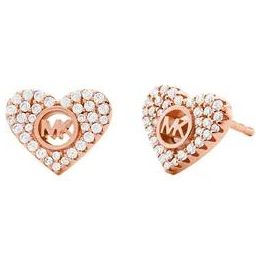 Paar Ohrstecker Michael Kors "Schmuck Geschenk Silber 925 Halsschmuck PREMIUM Herz", ros&eacute;goldfarben, kristallwei&szlig;, kristallwei&szlig;, Ohrringe, Damen, Silber 925 (Sterlingsilber), mit Zirkonia (synth.)