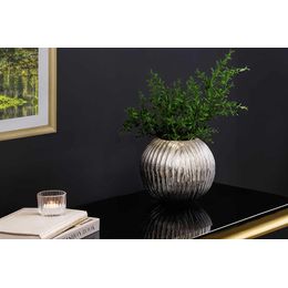 Riess Ambiente Moderne Vase ELEGANCE 25cm silber Hammerschlag Design Riess-Ambiente