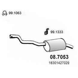 Asso Endschalld&auml;mpfer 087053 f&uuml;r BMW