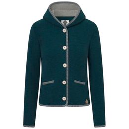STAPF Kapuzen-Strickjacke Malwine Petrol (Gr&ouml;&szlig;e: S)