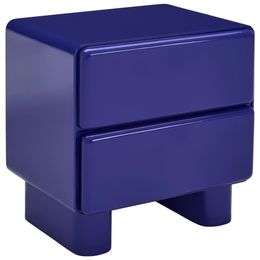 Novel Nachtschrank, Blau, Holzwerkstoff, 2 Schublade(n) Schubladen, 56.5x56.5x42.5 cm, Typenauswahl, Schlafzimmer, Nachttische