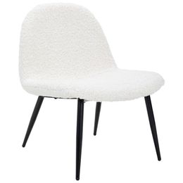 Livetastic Sessel, Schwarz, Beige, Holz, Metall, Textil, Pappel, Sperrholz, 63x82x74 cm, Wohnzimmer, Sessel, Polstersessel