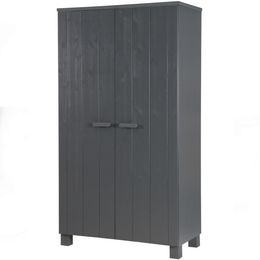 Garderobenschrank Dennis Grau
