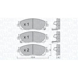 MAGNETI MARELLI Bremsbelagsatz, Scheibenbremse 363916061475 f&uuml;r MITSUBISHI NISSAN RENAULT