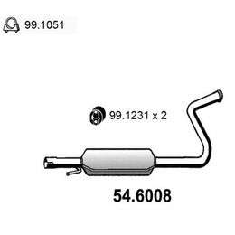 Asso Mittelschalld&auml;mpfer 546008 f&uuml;r TOYOTA