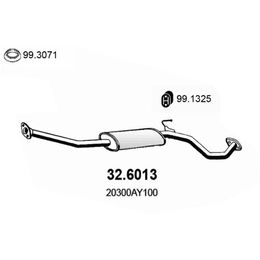 Asso Mittelschalld&auml;mpfer 326013 f&uuml;r NISSAN