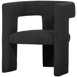 Sessel Tiwa Dunkelgrau Boucl&eacute;