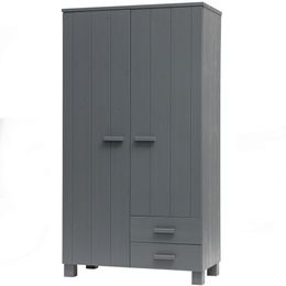 Garderobenschrank Dennis Dunkelgrau