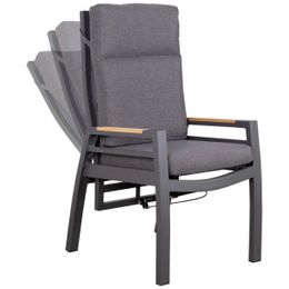 Garten-Relaxsessel-Set Montana 2er-Set Anthr. Relaxfunktion