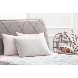 Baumwollkissen Yatas Bedding "Cotton, Kissen 40x80 cm", wei&szlig;, B:40cm L:80cm, Bezug: 100% Baumwolle. F&uuml;llung: 100% Baumwolle, Kopfkissen, allergiker geeignet (Hausstauballergiker)