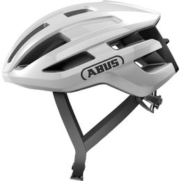 Fahrradhelm Abus "POWERDOME" Gr. M, wei&szlig;, Helme, M Kopfumfang: 54cm - 58cm, gl&auml;nzend, unifarben