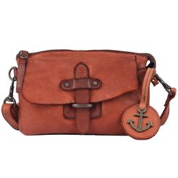 Handtasche Harbour 2nd "Logan", Damen, Gr. B/H/T: 19cm x 12cm x 8cm, braun (cognac), Rindsleder, Taschen Handtasche