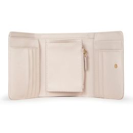 Valentino Handbags Geldb&ouml;rse VALENTINO BAGS "BRIXTON", Damen, ecru, Lederimitat, Kleinlederwaren, Damen Geldbeutel, Portemonnaie mit Logoschriftzug