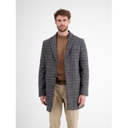 Wollmantel Lerros "Herren-Mantel, kariert", Herren, Gr. 52, classic navy, 65% Polyester, 30% Wolle, 5% sonstige Fasern, M&auml;ntel