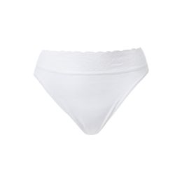 Slip Calida "Slip Iconics High Cut Slip 1er Pack", Damen, Gr. 40-42, wei&szlig;, Obermaterial: 100% Baumwolle CO., Unterhosen Slip