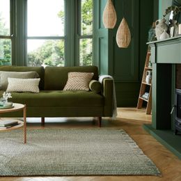 Teppich FLAIR RUGS "Jute Ombre", gr&uuml;n, B:200cm H:8mm L:290cm, Jute, Kunstfaser, Wolle, Teppiche, Teppich