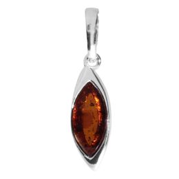 Kettenanh&auml;nger OSTSEE-SCHMUCK "OSTSEE-SCHMUCK Anh&auml;nger Tonje Anh&auml;nger Tonje", wei&szlig;, Schmuckanh&auml;nger, Damen, 28 x 7mm, Silber 925 (Sterlingsilber), 1,6 g, Kettenanh&auml;nger