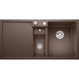 Granitsp&uuml;le Blanco "COLLECTIS 6 S", cafe, B:100cm, Verbundwerkstoff, K&uuml;chensp&uuml;len, aus SILGRANIT, inkl. Depot-Schale mit Deckel