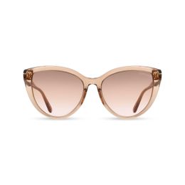 Tom Ford FT0915 | Damen-Sonnenbrille | Fassung: Vollrand, Butterfly, Kunststoff, Honig Transparent | Glasfarbe: Braun