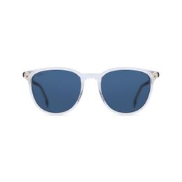 HUGO BOSS BOSS 1881/S | Herren-Sonnenbrille | Fassung: Vollrand, Panto, Acetat, Grau | Glasfarbe: Blau
