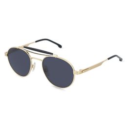 Carrera 381/S | Herren-Sonnenbrille | Fassung: Vollrand, Rund, Edelstahl, Gold | Glasfarbe: Grau