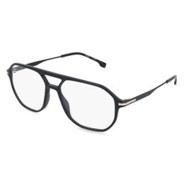 HUGO BOSS BOSS 1890 Brille Herren | Fassung: Vollrand, Geometrisch, Schwarz Gold