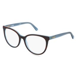 Love Moschino MOL679 Brille Damen | Fassung: Vollrand, Rund, Gold Havanna