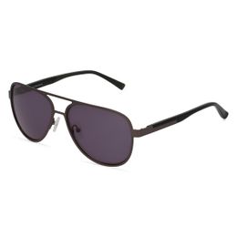 Fielmann CY 004 SUN CL | Herren-Sonnenbrille | Fassung: Vollrand, Pilot, Edelstahl, Gun Matt | Glasfarbe: Grau