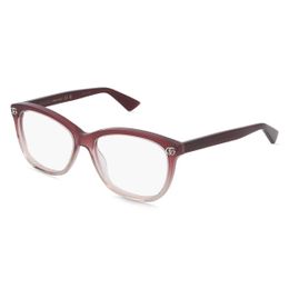 Gucci GG2113O Brille Damen | Fassung: Vollrand, Eckig, Braun Transparent