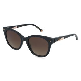Carolina Herrera HER 0360/S | Damen-Sonnenbrille | Fassung: Vollrand, Quadratisch, Acetat, Schwarz | Glasfarbe: Braun